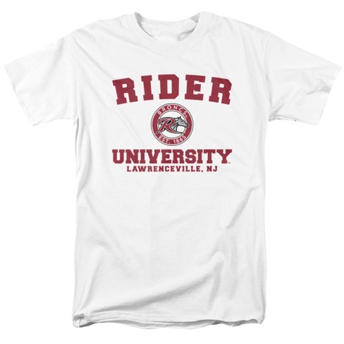 Rider University Official Circle Logo Adult T-shirt, White, Large : Target