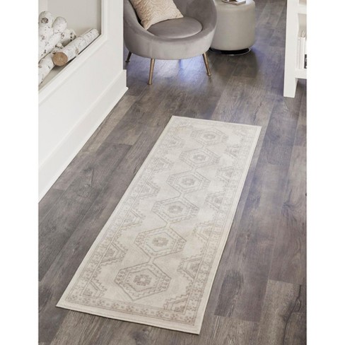 Unique Loom 2' 0 X 6' 1 Quail-charlotte Ivory Runner Rug : Target