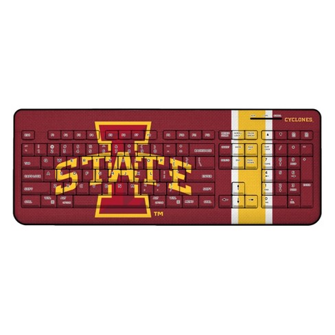 Keyscaper Iowa State Cyclones Stripe Wireless Usb Keyboard : Target