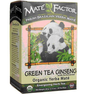 Mate Factor Fresh Green Organic Yerba Mate - Case Of 6 - 24 Bags : Target