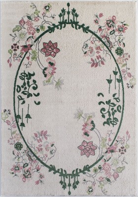 Rugs America Hanna Va35c Royal Blossom Pink Onyx Floral Transitional ...