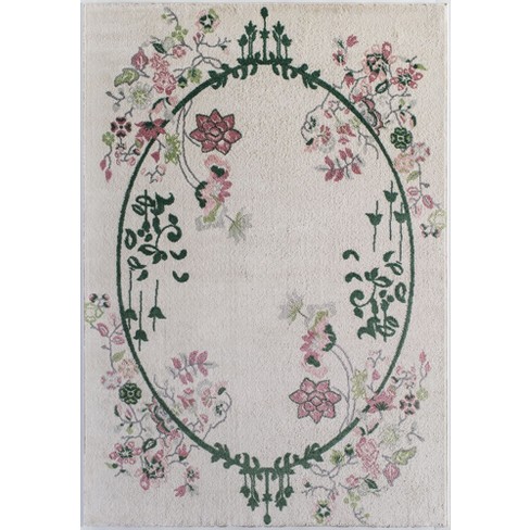 Rugs America Hanna Va20a Cream Magnolia Floral Transitional Beige Area ...