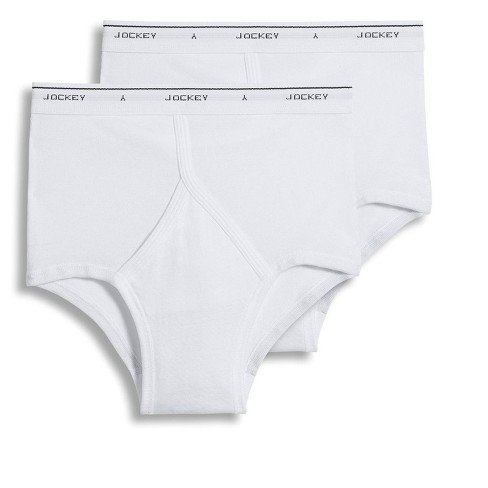 Jockey Men's Tall Man Classic Brief - 2 Pack 40 White : Target