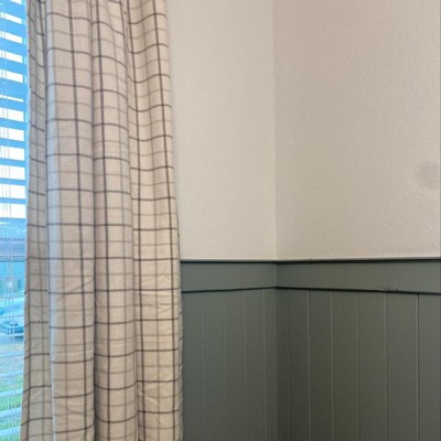 Preston Plaid Rod Pocket And Back Tab Room Darkening Curtain Panel With ...