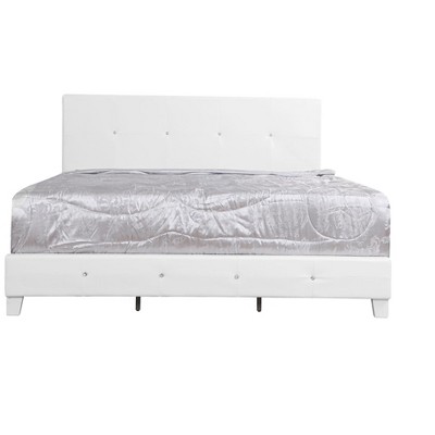 Passion Furniture Nicole White Full Panel Beds : Target