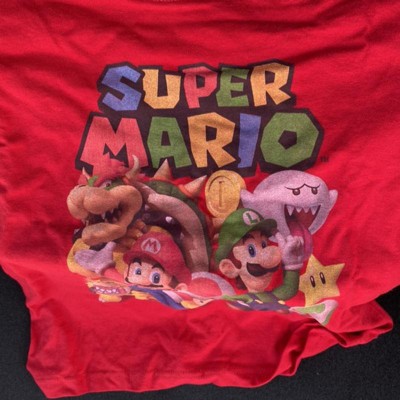 Boy's Nintendo Super Mario Group T-shirt - Red - X Large : Target