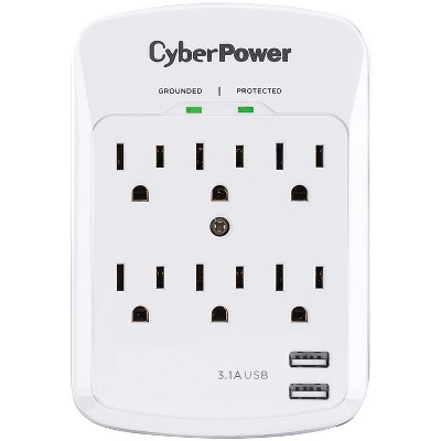 Cyberpower® P806u Home Office Surge-protector 8-outlet Power Strip With ...