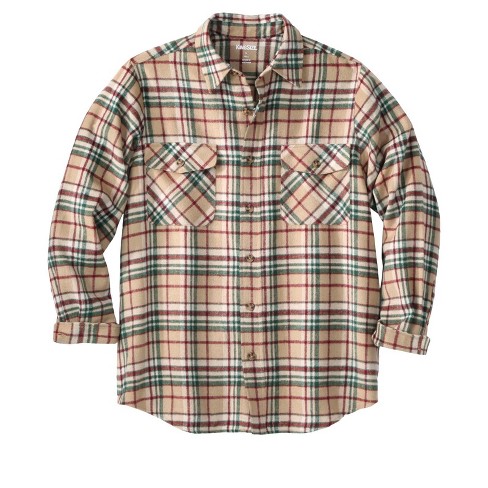 Kingsize Men's Big & Tall The Brawny Flannel - Xl, Khaki Plaid : Target