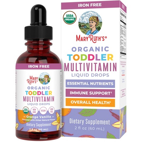 Maryruth's Toddler Multivitamin Drops, Vanilla Orange, Org, 2 Oz : Target