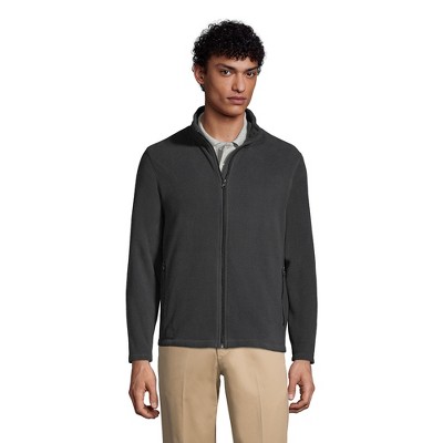Lands' End School Uniform Men's Full-zip Mid-weight Fleece Jacket ...