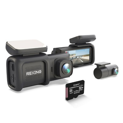 Rexing Dt2 Dual Channel 1080p Front And Rear Dash Cam : Target