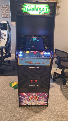 Arcade1up Galaga Deluxe Arcade Machine, Built For Your Home, 5 Foot ...