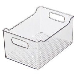 Mdesign Plastic Stackable Kitchen Pantry Food Storage Organizer Bin Box ...