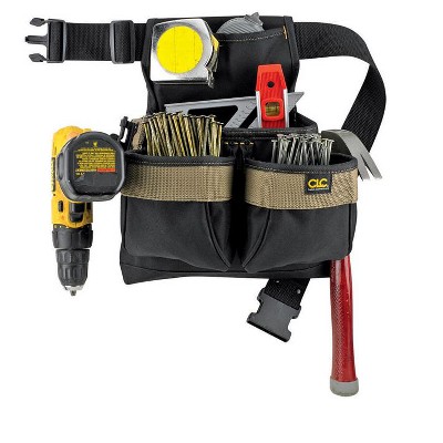 Clc 3 Pocket Suede Leather Tool And Nail Belt 11.25 In. L X 11.5 In. H ...