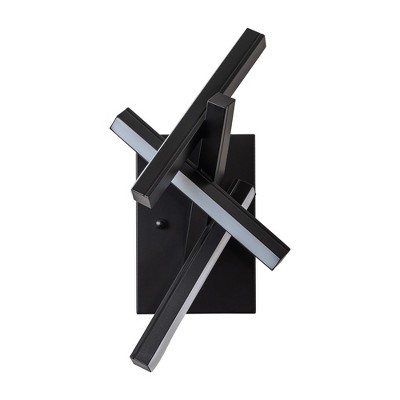C Cattleya Modern Black Aluminum Led Wall Light : Target