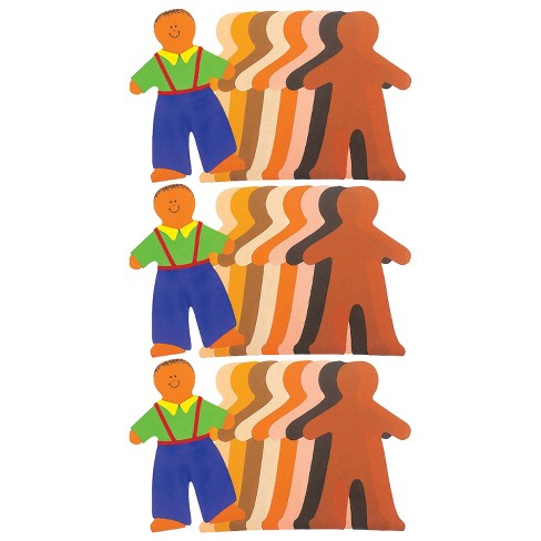 Roylco® Paper Doll Pad, 8 Skin Tones, 40 Sheets Per Pad, 3 Pads : Target