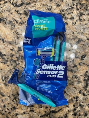 Gillette Sensor2 Plus Pivoting Head Men's Disposable Razors - 10ct : Target