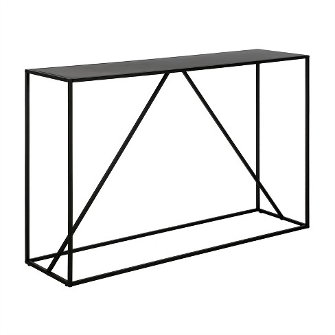 Black And Bronze Metal Console Table - Henn&hart : Target