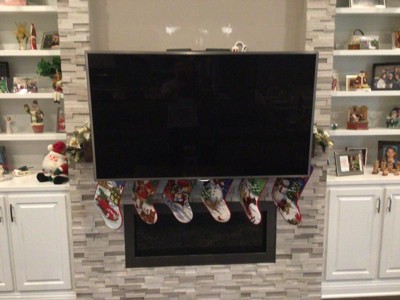Mount-it! Motorized Fireplace Height Adjustable Tv Wall Mount, Remote ...