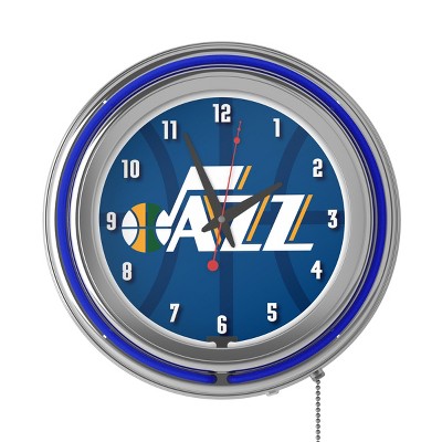 Memphis Grizzlies Fade Retro Neon Wall Clock : Target