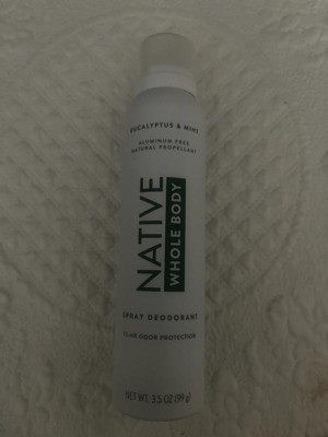 Native Deodorant & Body Spray for Men & Women - Eucalyptus & Mint - Aluminum Free - 3.5oz : Target