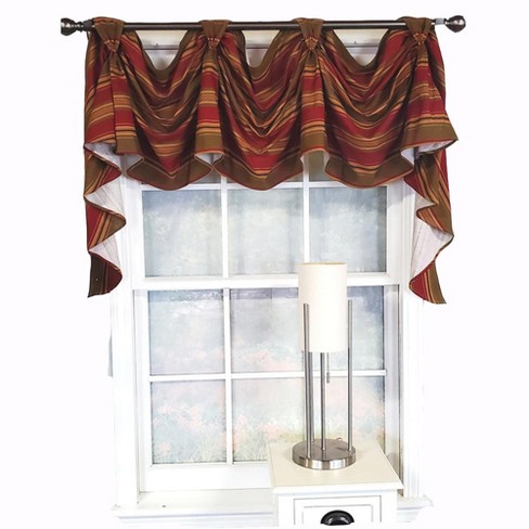 Rlf Home Luxurious Modern Design Nigel Stripe Victory Swag 3-scoop ...