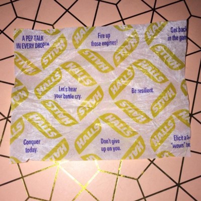 Halls Cough Drops Wrappers
