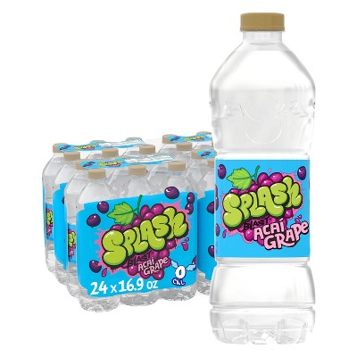 Splash Refresher Acai Grape Water Beverage - 24pk/0.5l Bottles : Target