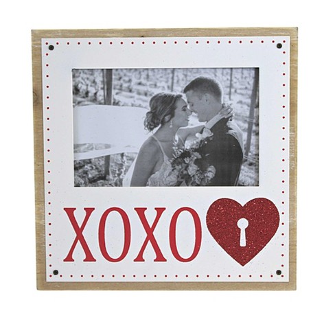 Valentine's Day 7.75" Romantic Message Photo Frame Xoxo Picture Love ...
