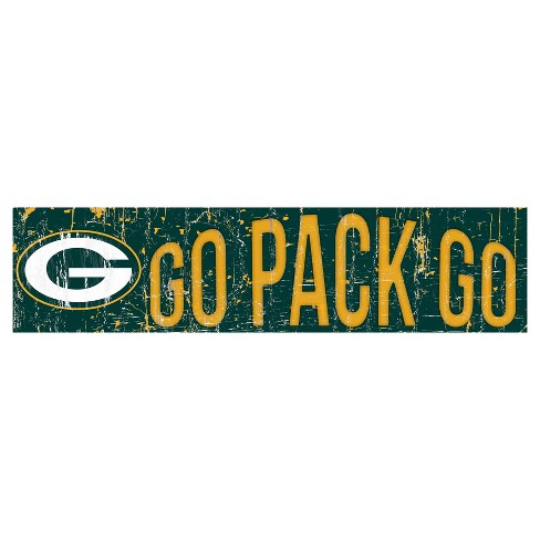 Nfl Green Bay Packers Fan Creations 24" Slogan Wood Sign : Target