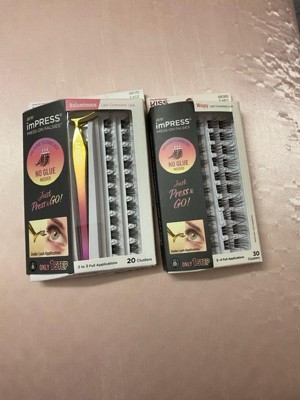 Kiss Impress Press-on Falsies No-glue False Eyelash Clusters Kit ...