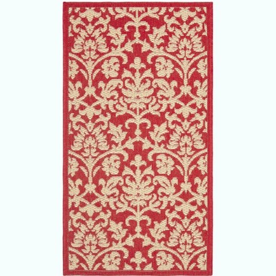 Courtyard Cy3416 Power Loomed Indoor/outdoor Accent Rug - Red/natural ...