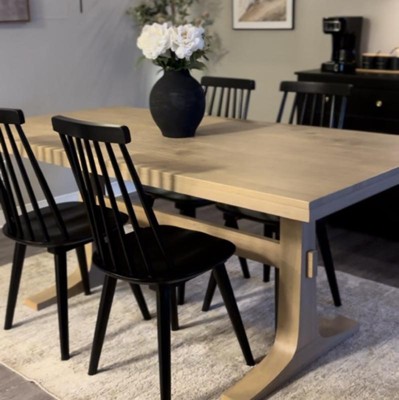 Pedestal Wood Dining Table - Natural - Hearth & Hand™ With Magnolia ...