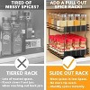 Spaceaid Pull Out Spice Rack Organizer For Cabinet,with Labels,8.5" W ...