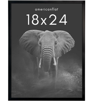 Americanflat 8x10 Picture Frame With Oversized Mat 18x24 Frame ...