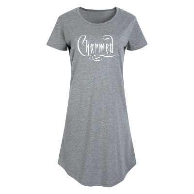 Women's Charmed Simple Logo - Heather Grey - Small : Target