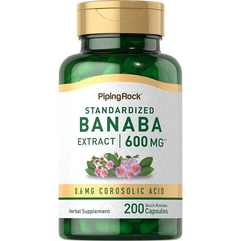 Piping Rock Banaba Leaf Extract 600mg | 200 Capsules : Target