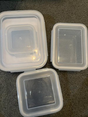 8pc (set Of 4) Glass Food Storage Container Set Clear - Figmint™ : Target