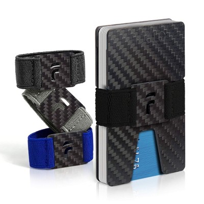 Fidelo Compact Wallet Comes With 4 Cash Bands - Black : Target