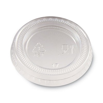 Dixie Plastic Portion Cup Lid, Fits 1 Oz Portion Cups, Clear, 4,800 ...