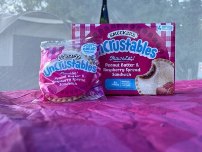 Smucker's Uncrustables Frozen Peanut Butter & Raspberry Spread Sandwich ...