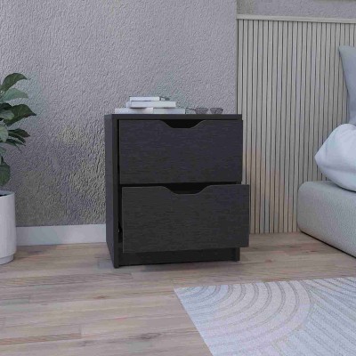 Xiyuyeu 16.14 Inch Wide Nightstand With 2 Drawers,modern Side Table ...