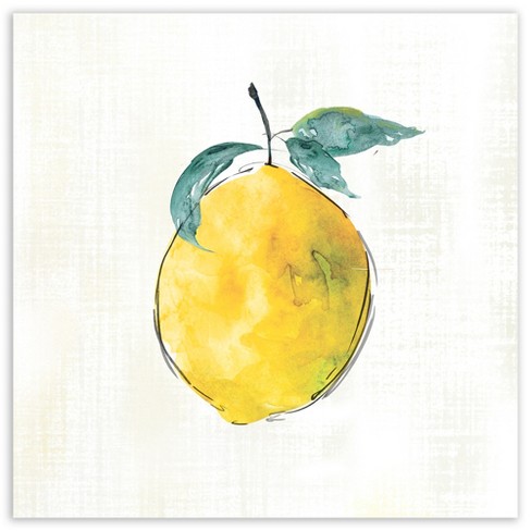 Courtside Market Happy Lemon 16x16 Gallery-wrapped Canvas : Target