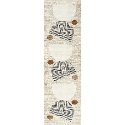 Nuloom Dominique Abstract Checkered Fringe Runner Rug - 2' 8" X 7' 10 ...