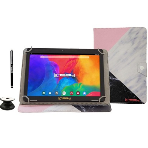 Linsay 10.1" Ips Screen 64gb Storage New Android 13 Tablet With Case ...