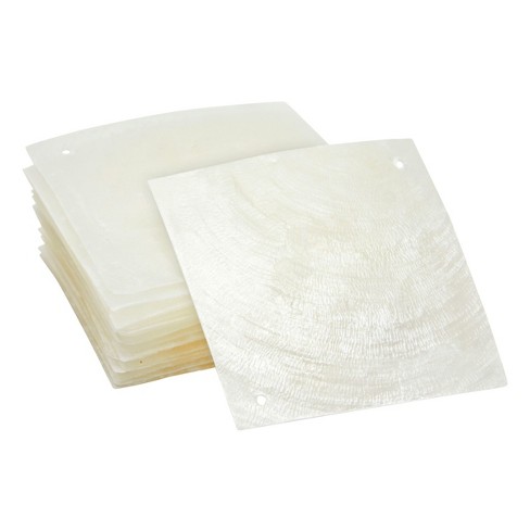 Bright Creations 20 Pack Diamond Square Capiz Shells With Holes For ...