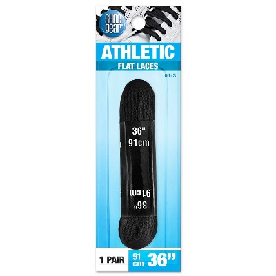 Shoe Gear Flat Sport Shoe Laces - Black 36" : Target