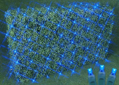 Novelty Lights 100 Light Blue Led Christmas Net Lights Christmas ...