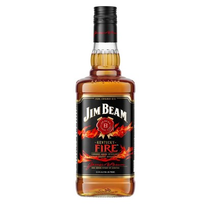Jim Beam Kentucky Fire Bourbon Whiskey - 750ml Bottle : Target