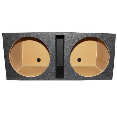 Qpower Qbass Dual 15-inch Vented Mdf Subwoofer Sub Box Enclosure : Target